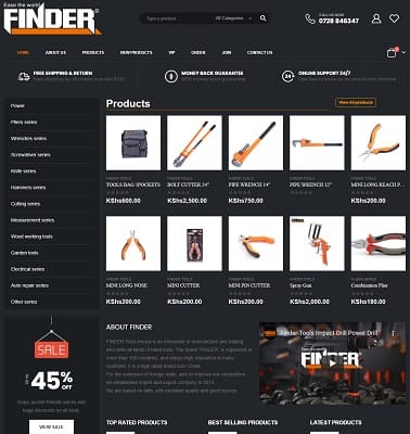 Hardware Store Website - Kevsam Solutions